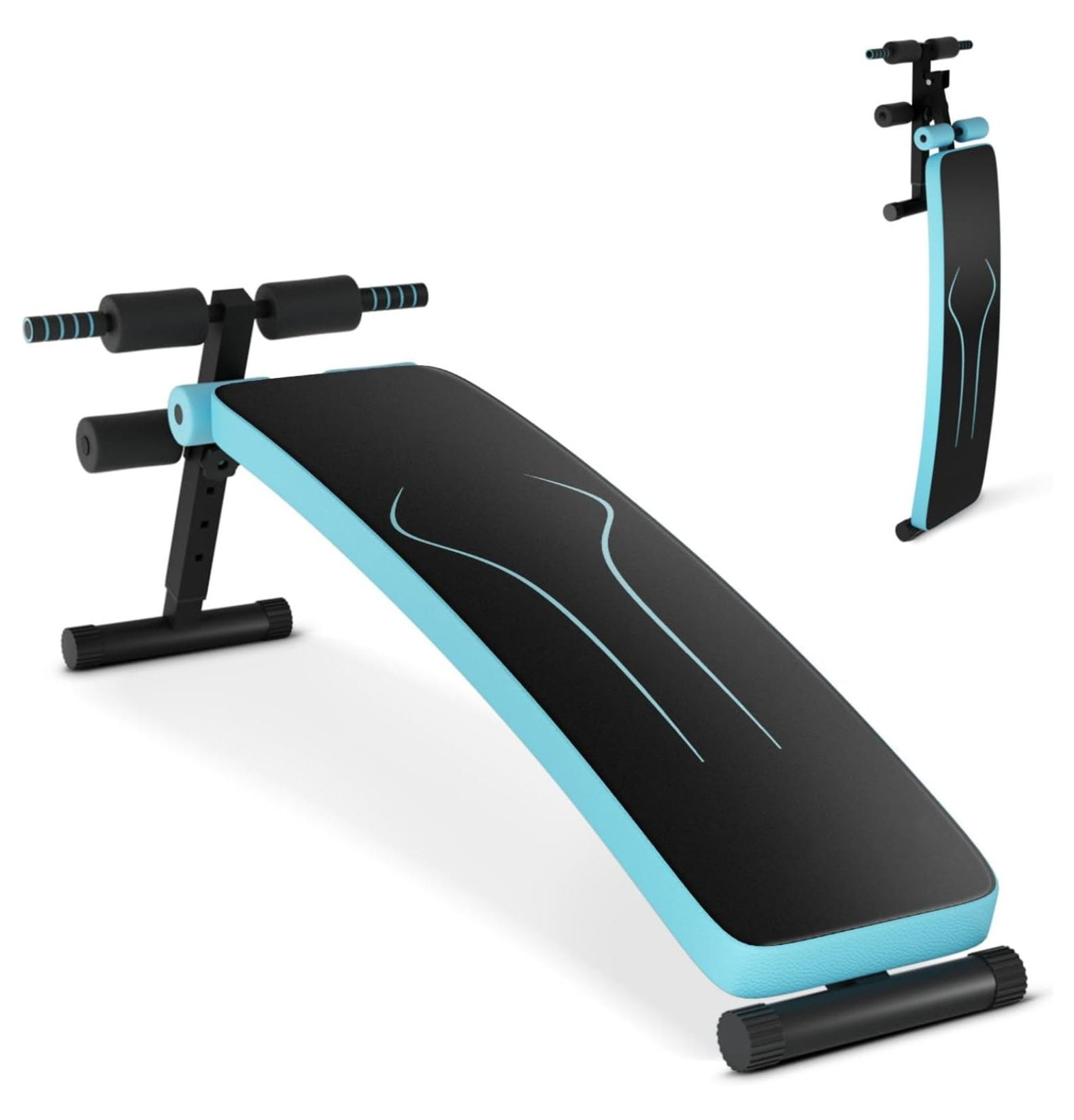 Sit up , Folding Adjustable Workout for Ab Exercise, Curved Incline ...