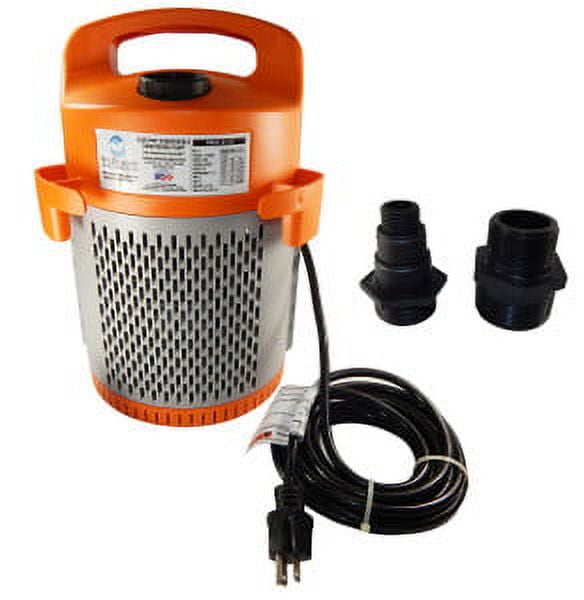 Site Drainer 1/2 hp 115V Non-Clogging Submerisble Dewatering Sump Pump ...