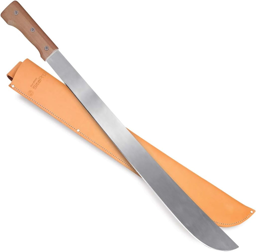 SitePro "28"" Colombian Machete with Sheath" (COLO28-LS) Silver ...