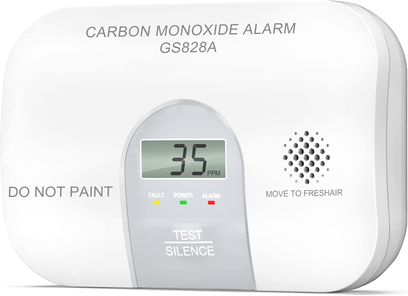 Siterwell Carbon Monoxide Alarm, 10 Year Life, LCD Display, Sound ...