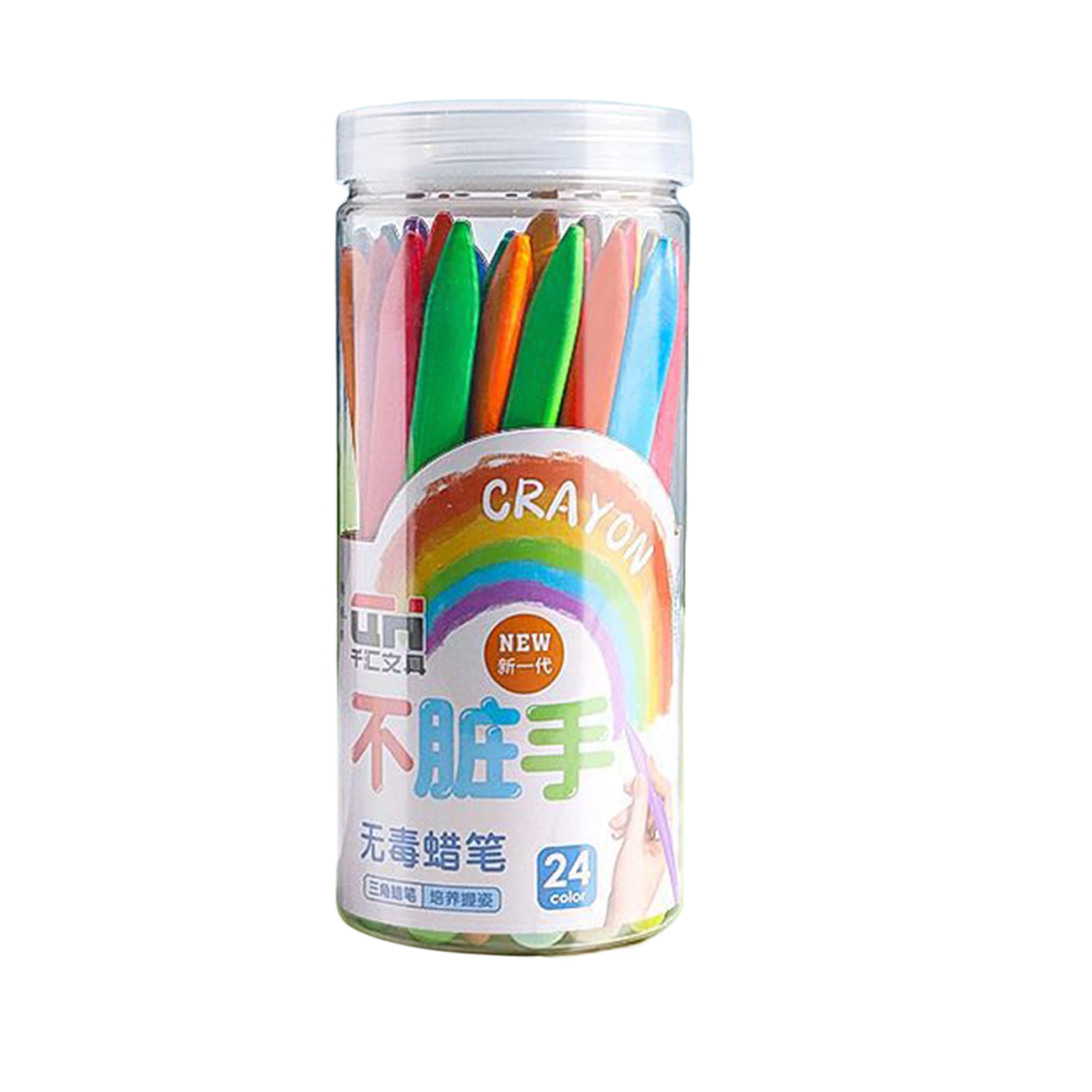 Sitikel 12/24/36/48Pcs Drawing Crayons Natural Color Stacking Crayons ...