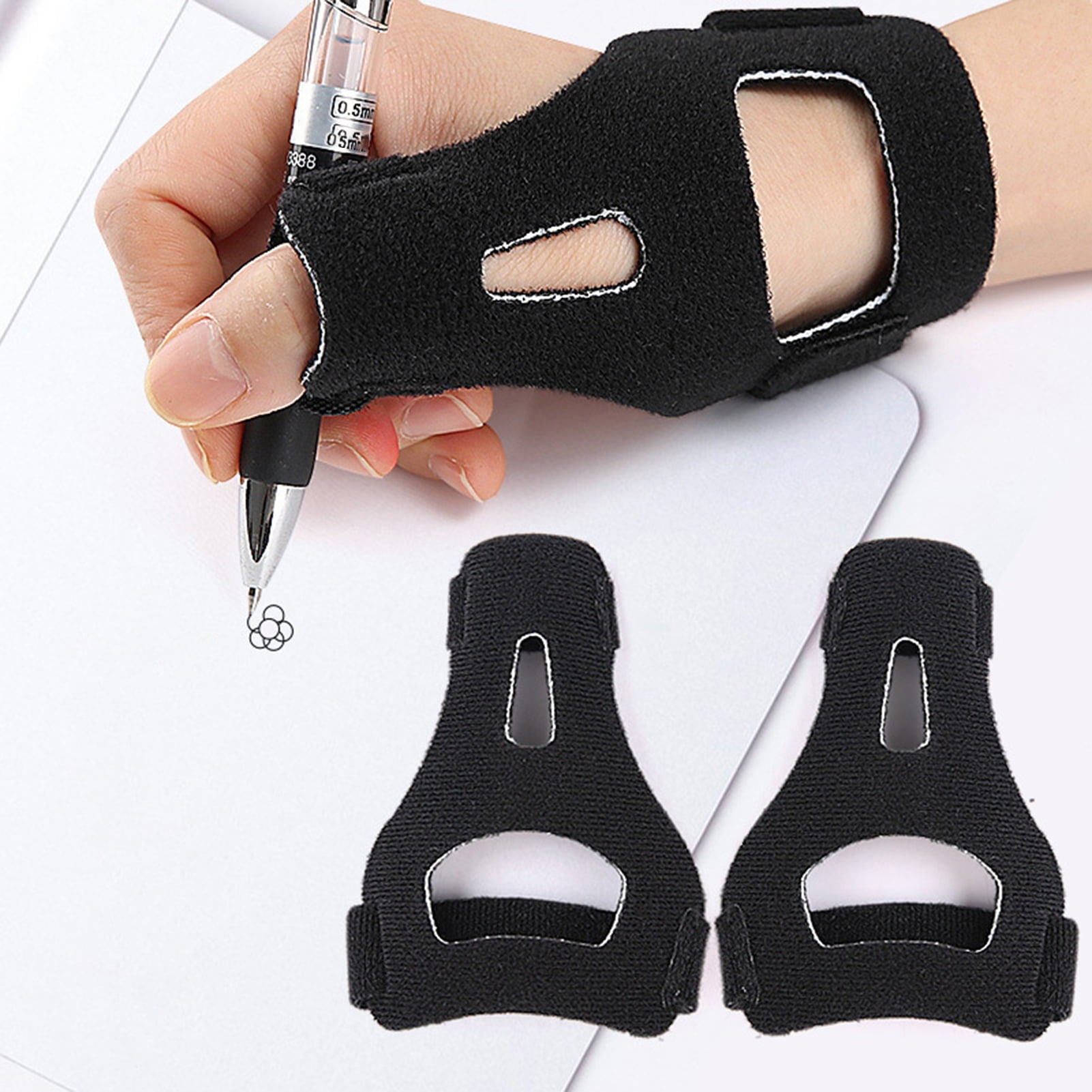 Sitikel Thumb Wrist Brace Compression Sleeve with Fastener Tape ...