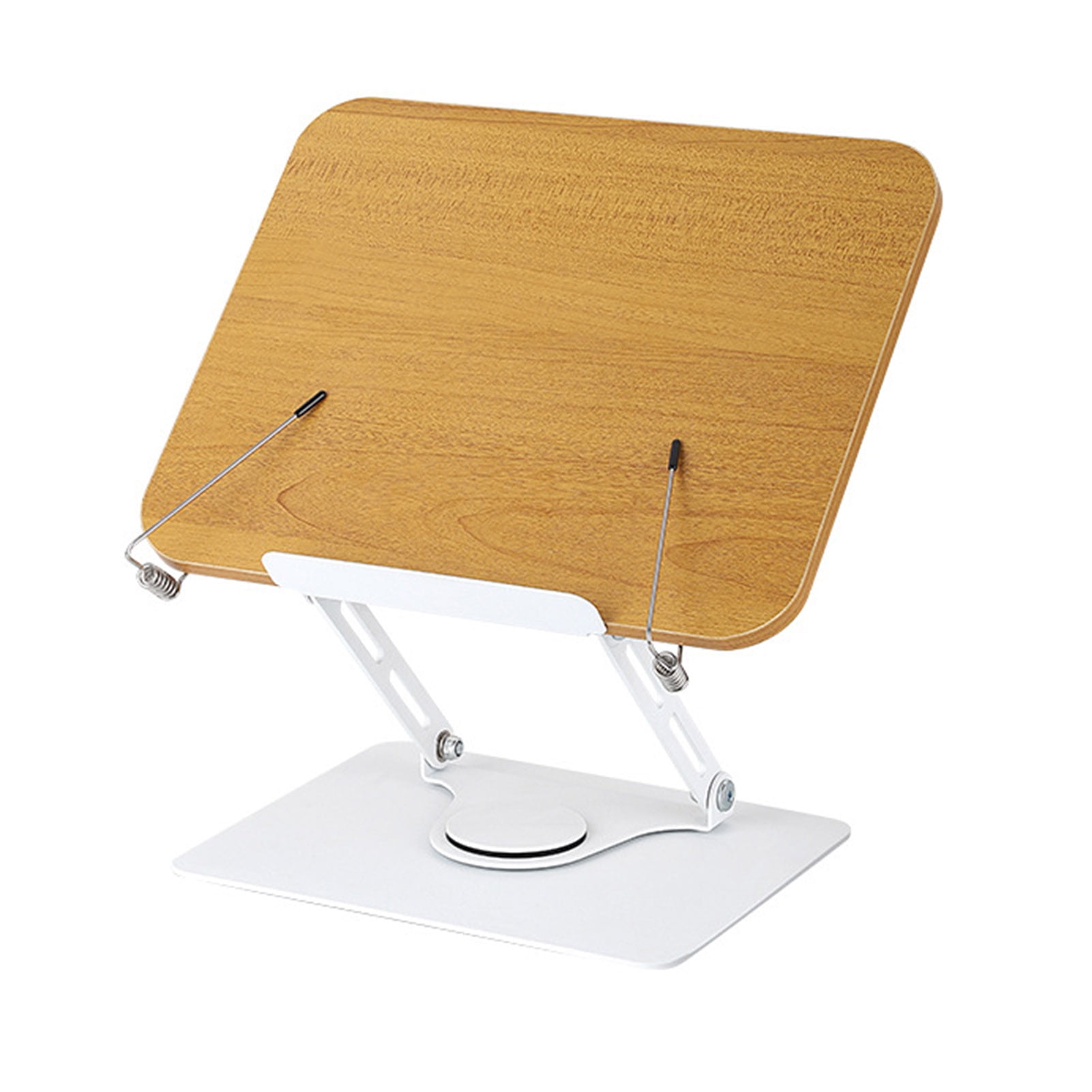 Sitikel Wooden Book Holder Liftable Reading Stand with 360° Swivel Base ...