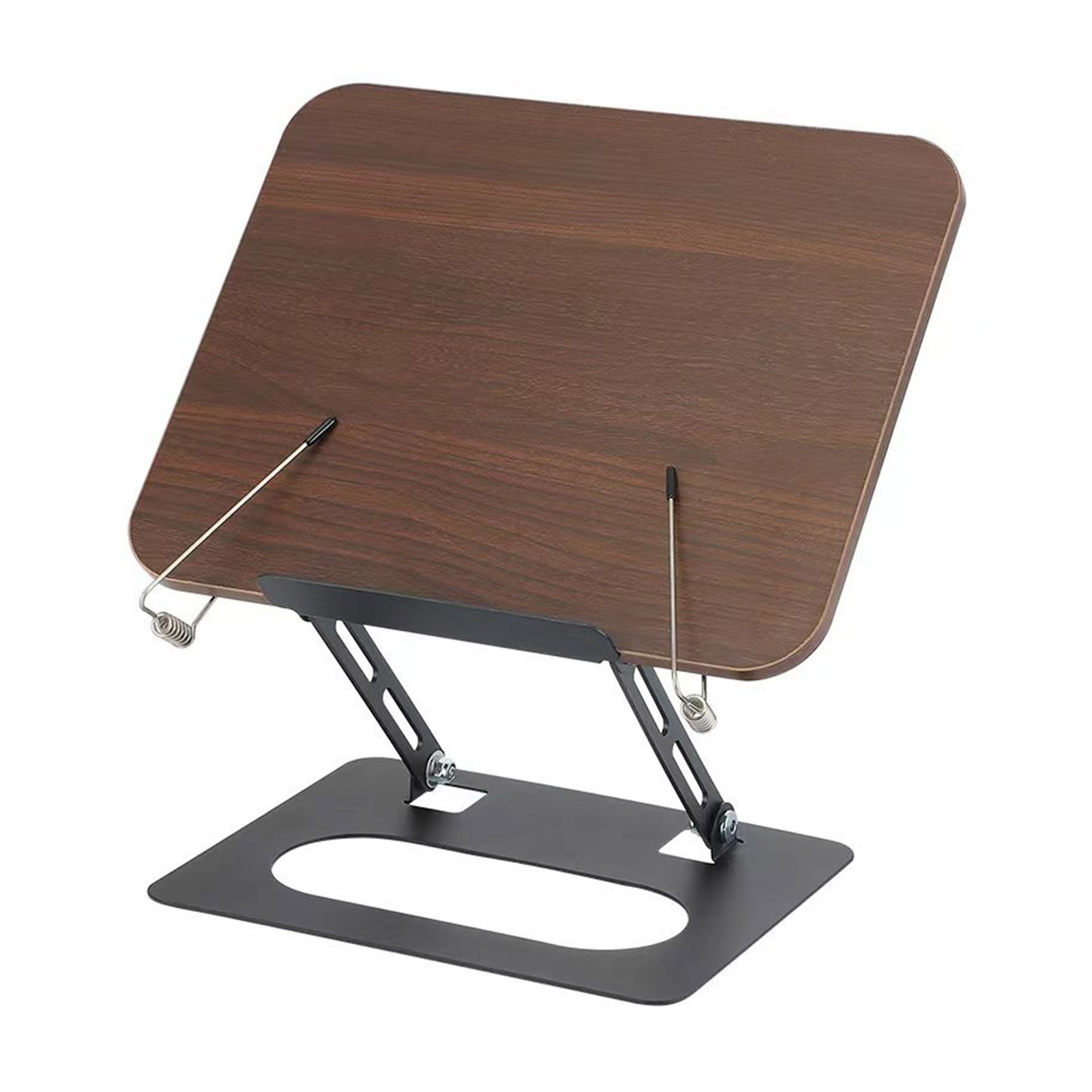 Sitikel Wooden Book Holder Liftable Reading Stand with 360° Swivel Base ...