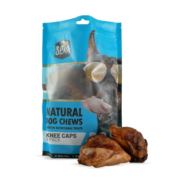 Sitka Farms Premium Beef Knee Caps Dog Bone for Small Medium and Large ...