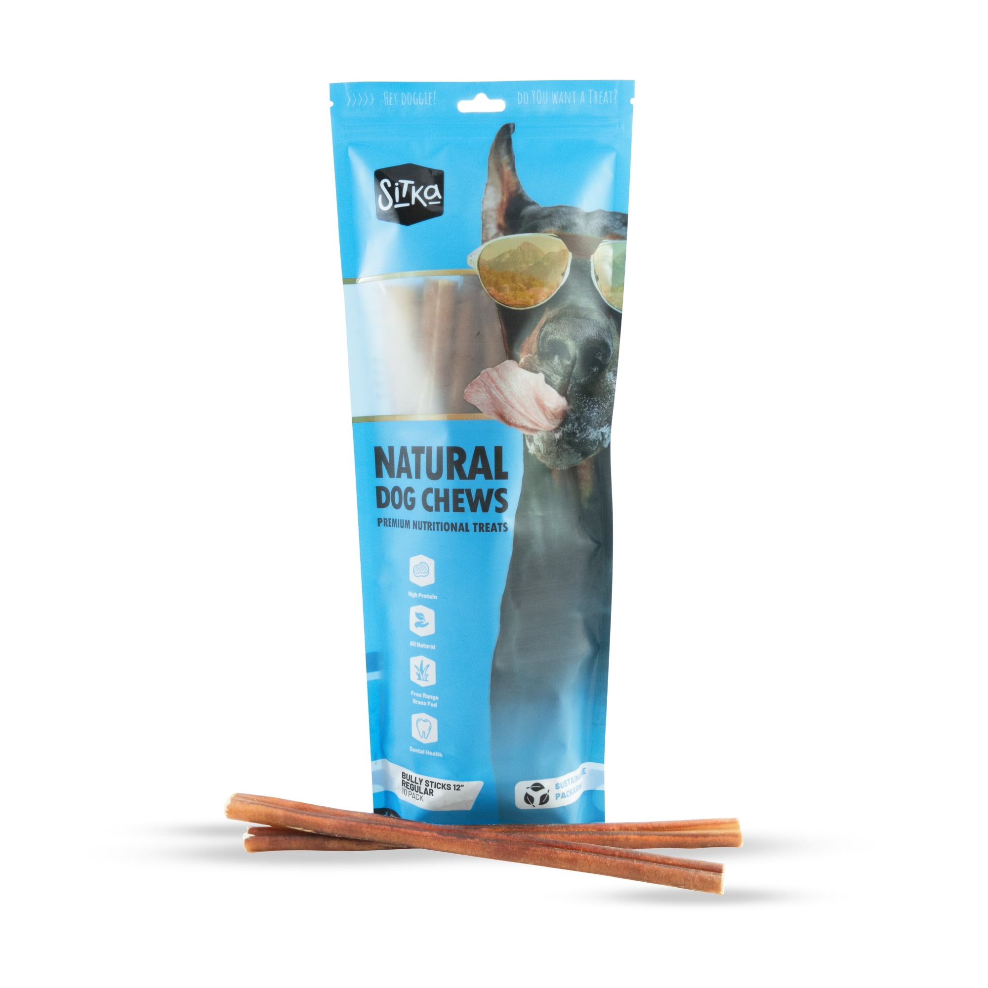 Sitka Farms Premium Bully Sticks 12 inch | Tasty Chews for Large Medium ...
