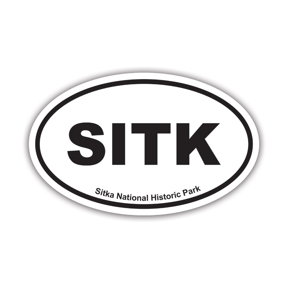 Sitka National Historic Park SITK Oval Sticker Decal - Self Adhesive Vinyl - Weatherproof - Made ...