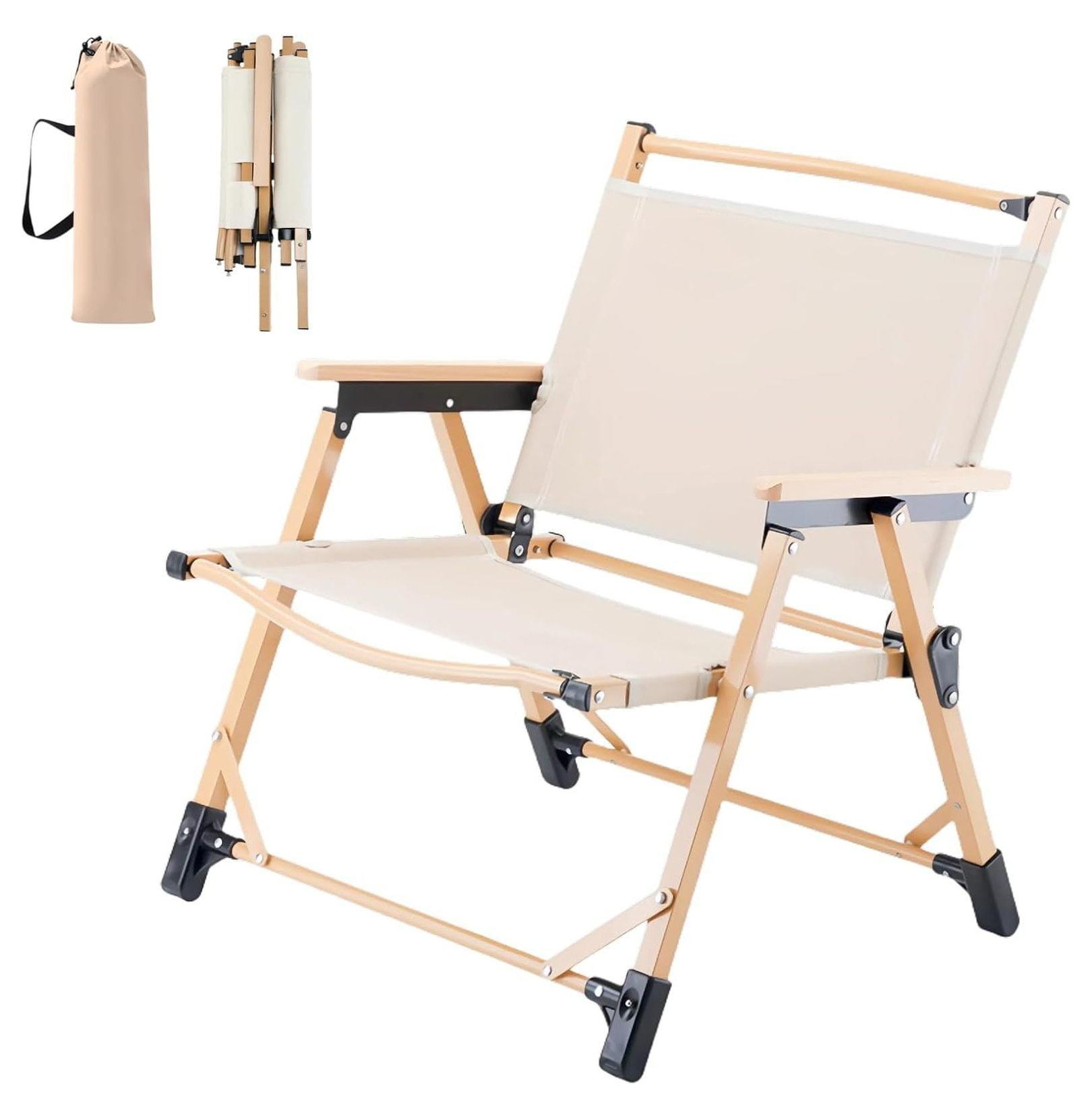 Sitsure Portable Folding Quad Arm Chair with Carry Bag-Heavy Duty ...
