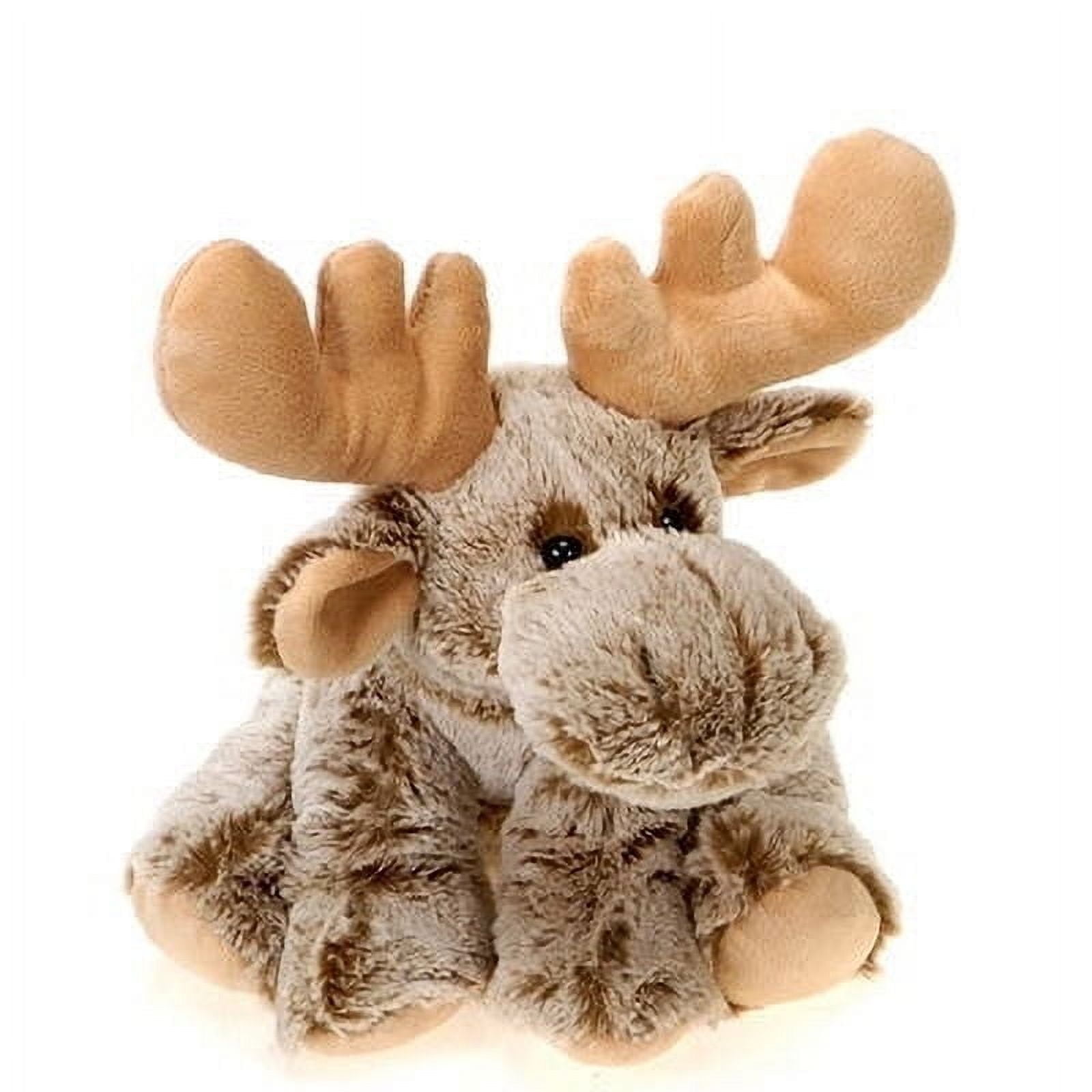 Plush Gear Moose Stuffed Animal 9" Sitting Bean Bag Toy – Soft Cuddly ...