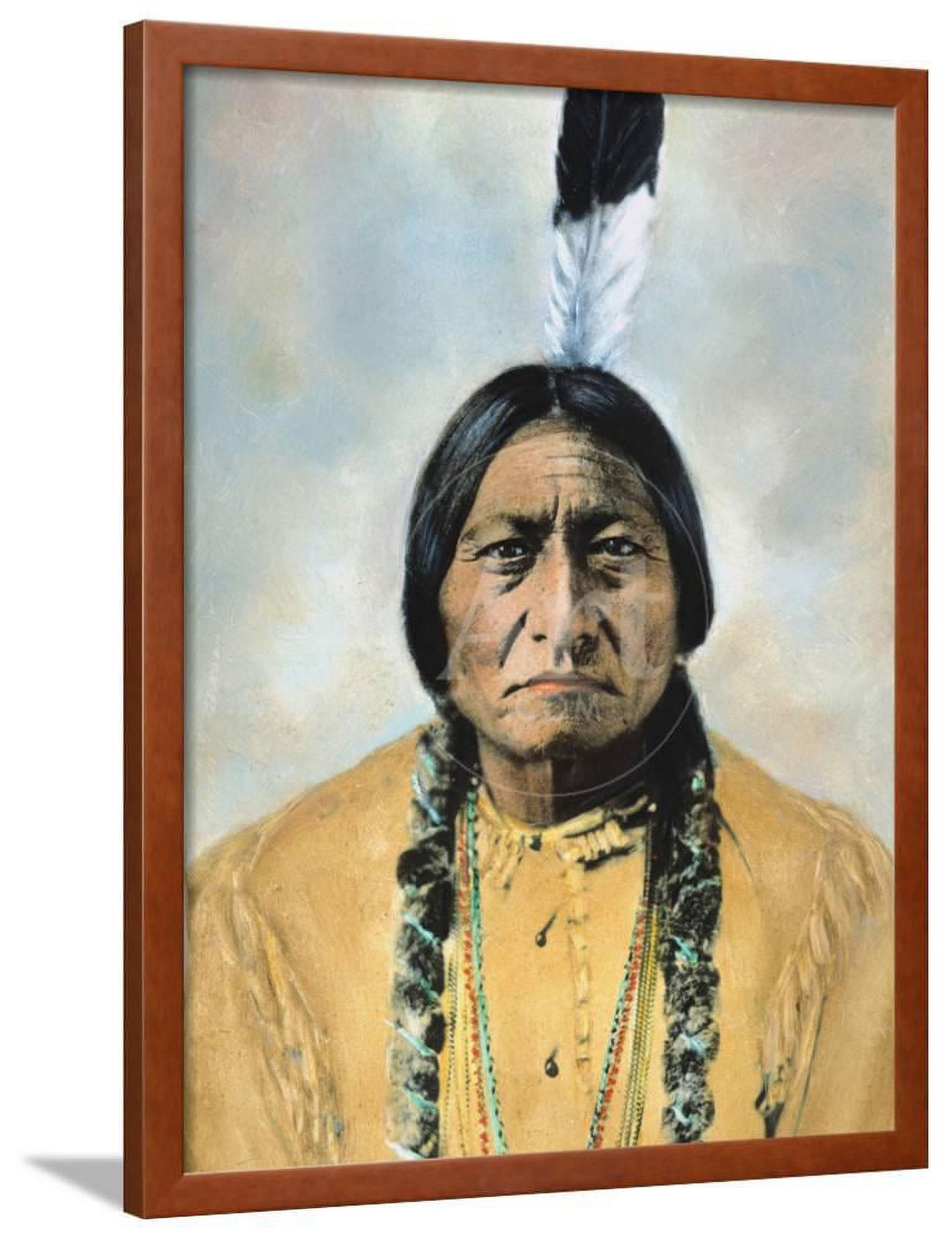 Sitting Bull 18341890, Figurative World Culture Framed Art Print Wall ...