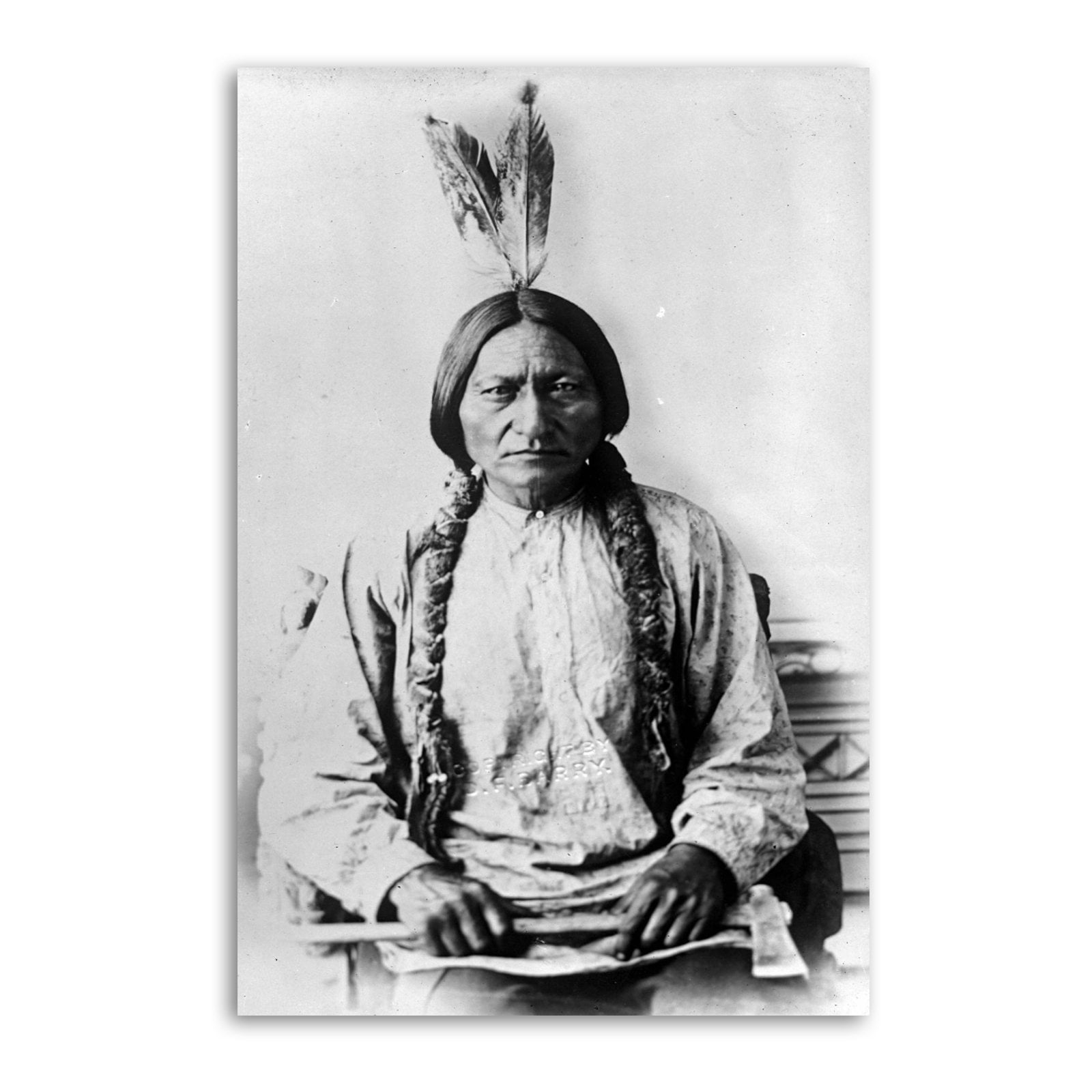 Sitting Bull Native American Indian Sioux 1883 Picture Print Canvas ...
