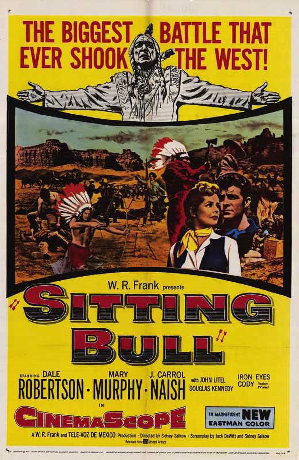 Sitting Bull - movie POSTER (Style B) (27" x 40") (1960) - Walmart.com