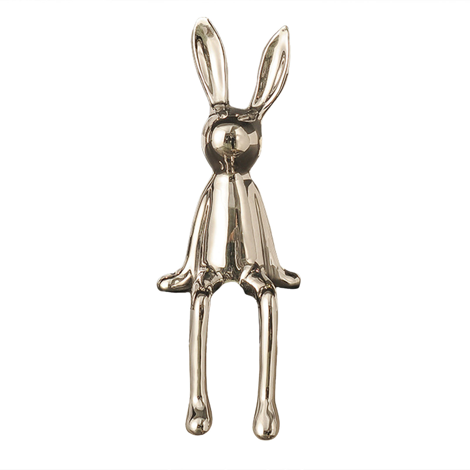 Sitting Bunny Figurine Statue, Ceramic Rabbit Figurines Showpiece ...