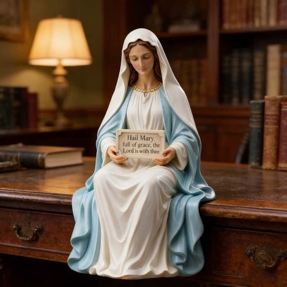 Sitting Christ Religious Resin Statue Handcrafted Spiritual Figurine ...