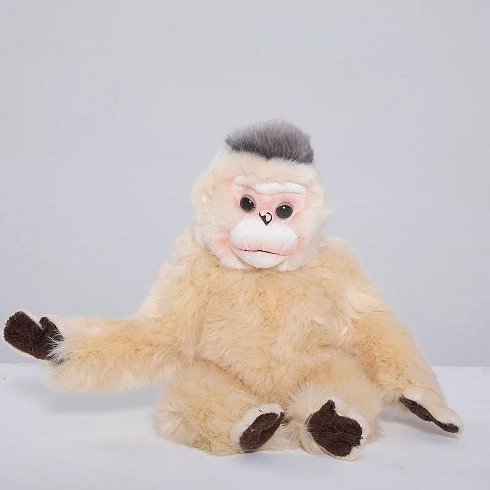 Sitting Golden Monkey Stuffed Animal Toys Real Like Soft Snub-nosed ...