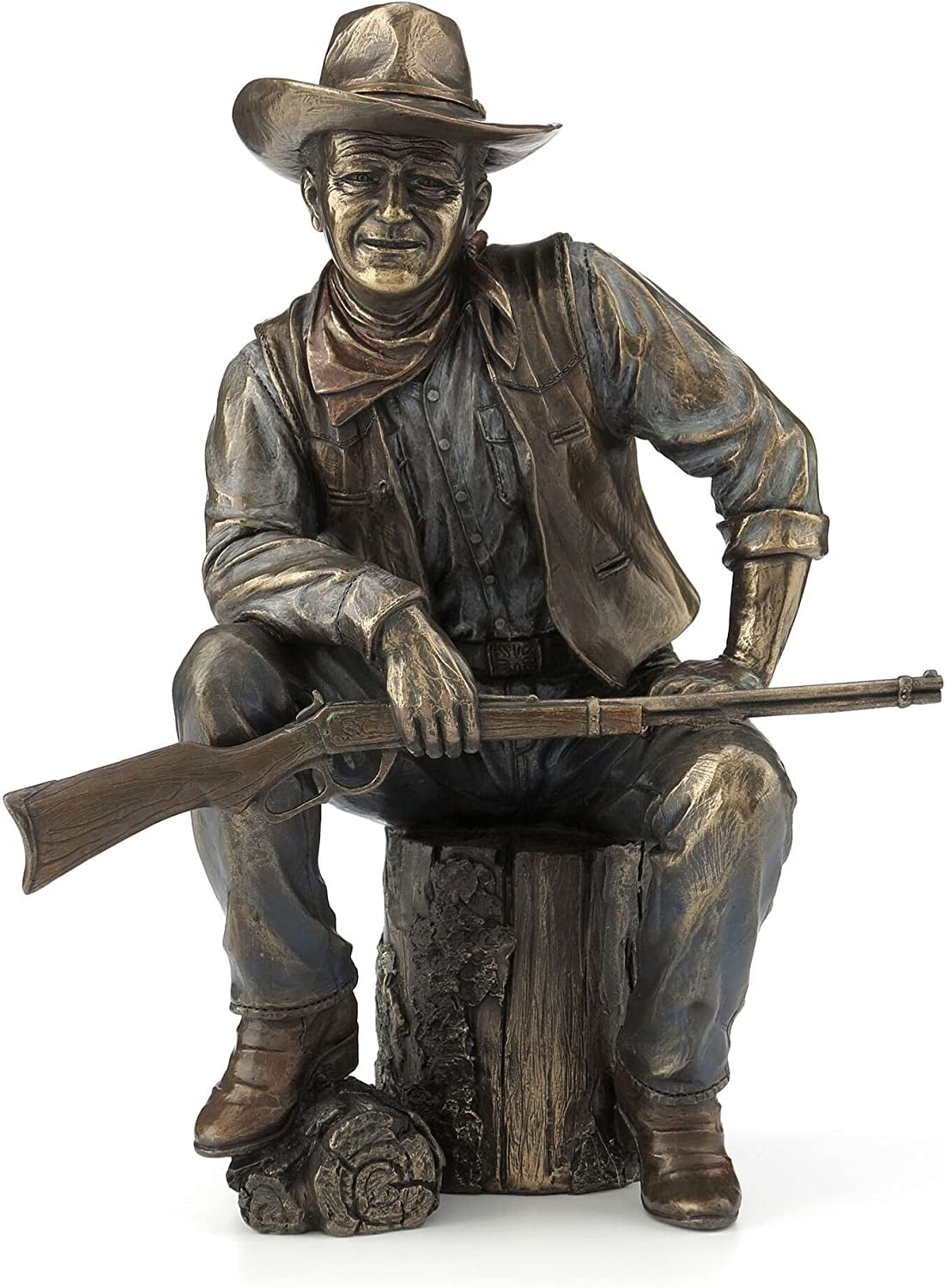 Sitting On Log with Rifle Statue - Walmart.com