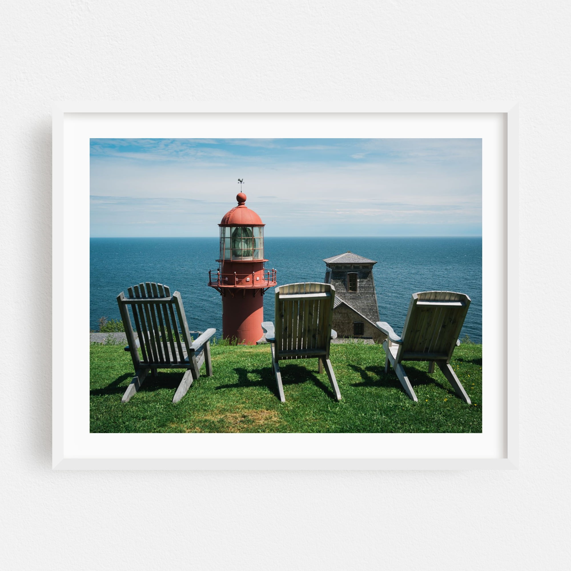 Sitting at Pointe-à-la-Renommée Lighthouse 01 - Gaspé Québec Canada ...
