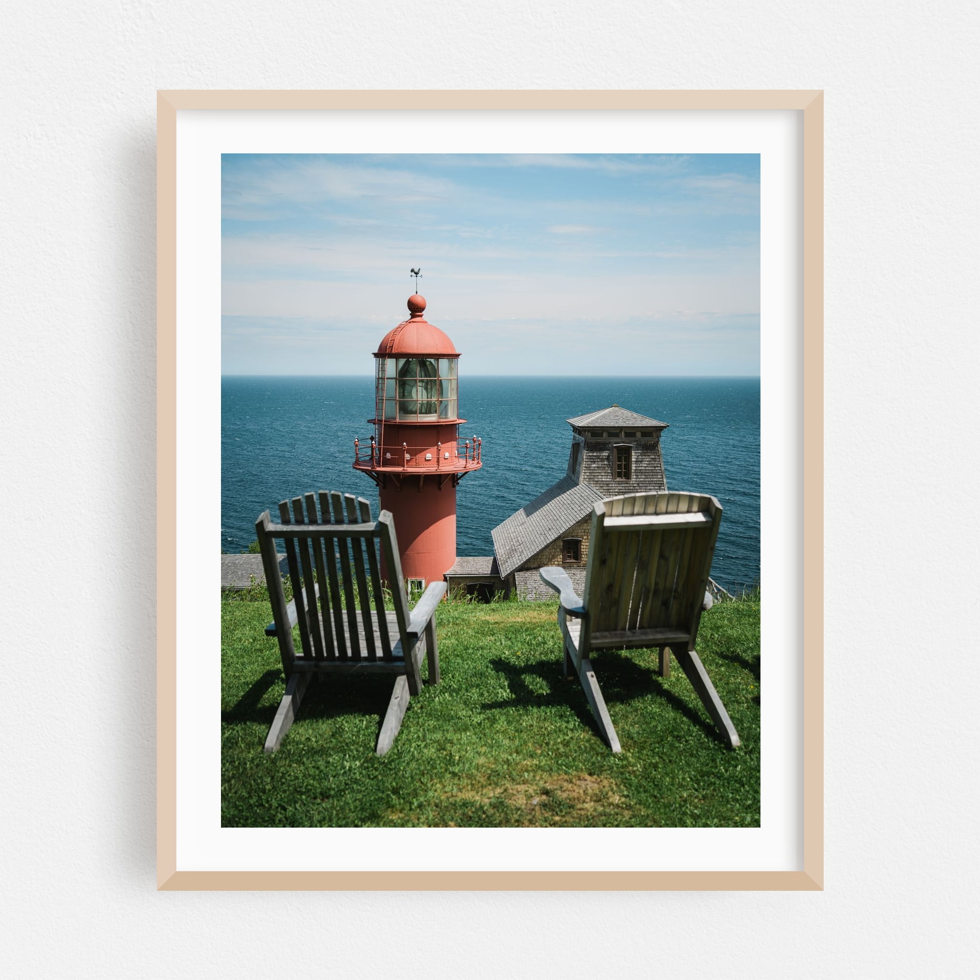 Sitting at Pointe-à-la-Renommée Lighthouse 02 - Gaspé Québec Canada ...