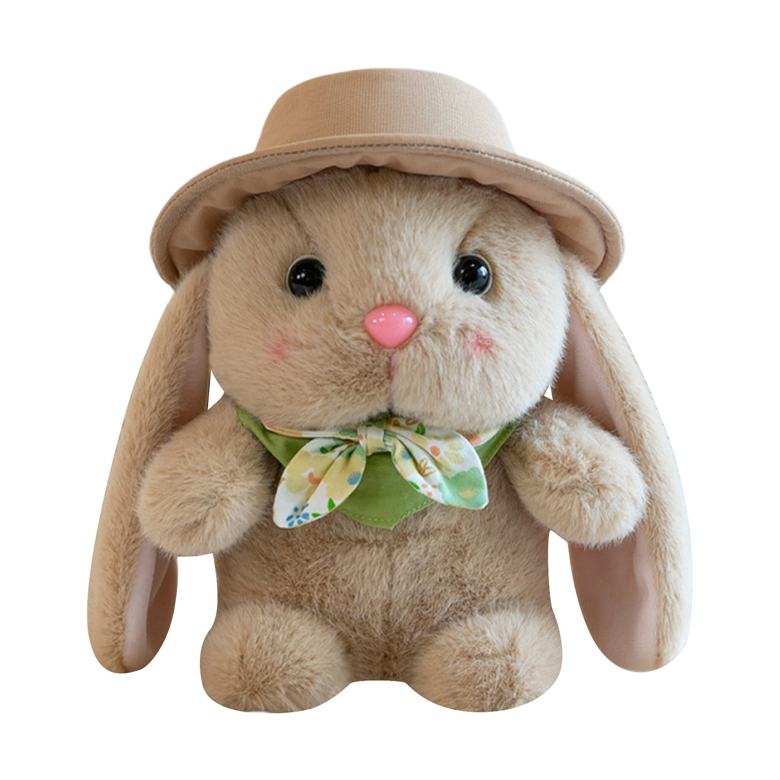 Sitting Rabbit Soft Toy Easter Rabbit Stuffed Bunny Animal With Carrot ...