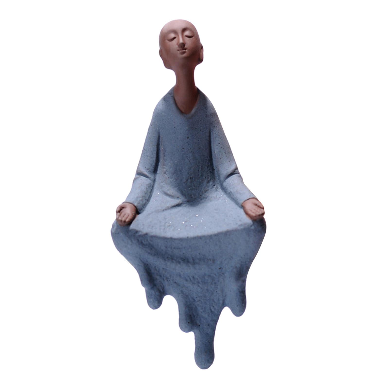 Sitting Statue Tabletop Figurines Ornaments Room Decoration Praying ...