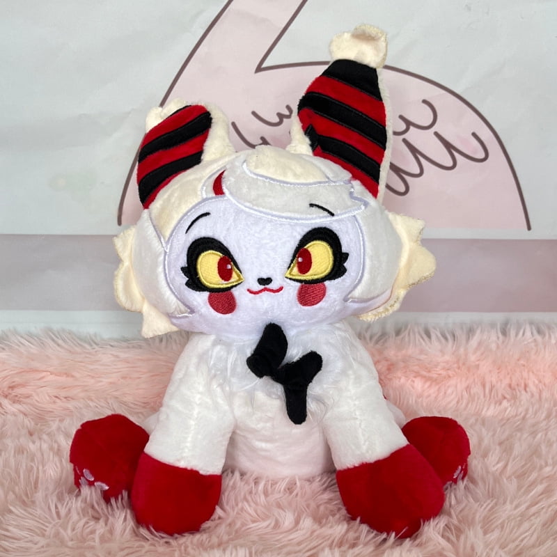 Sitting White Cat Husk Meow Plush Husk Cat Plush Doll - Walmart.com