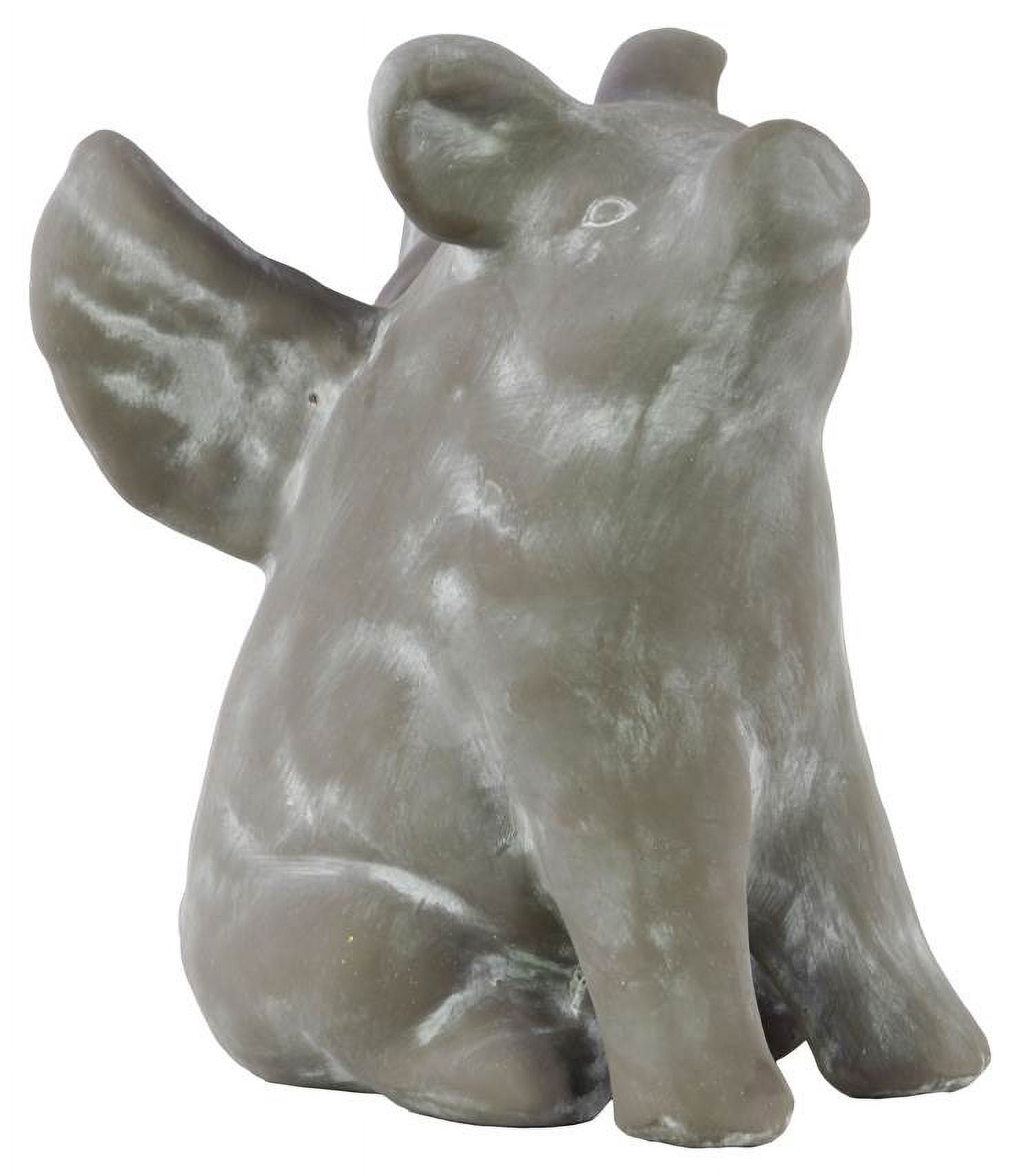 Sitting Winged Pig Figurine in Washed Gray Finish - Walmart.com