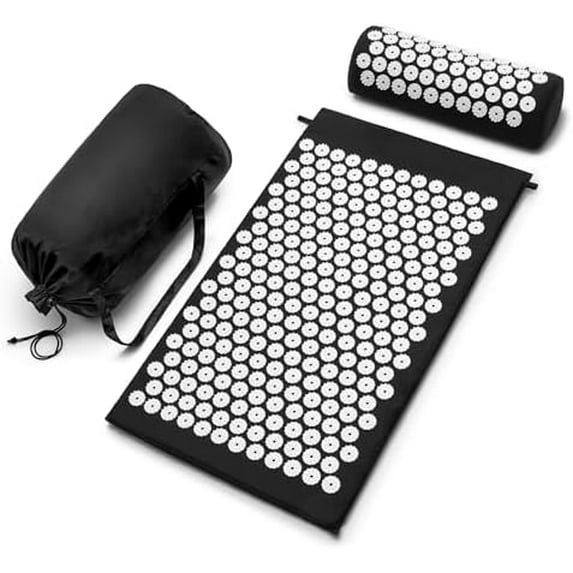 Sivan Back and Neck Pain Relief Acupressure Mat and Pillow Set, Chronic ...
