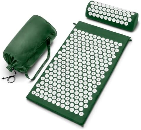 Sivan Back and Neck Pain Relief Acupressure Mat and Pillow Set, Chronic ...