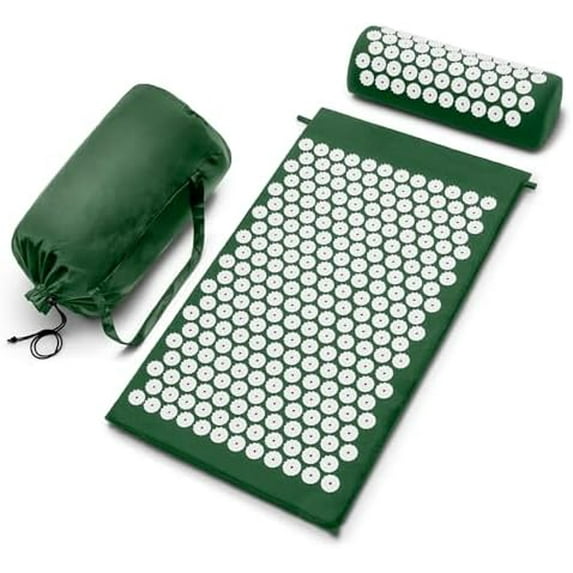 Sivan Back and Neck Pain Relief Acupressure Mat and Pillow Set, Chronic ...