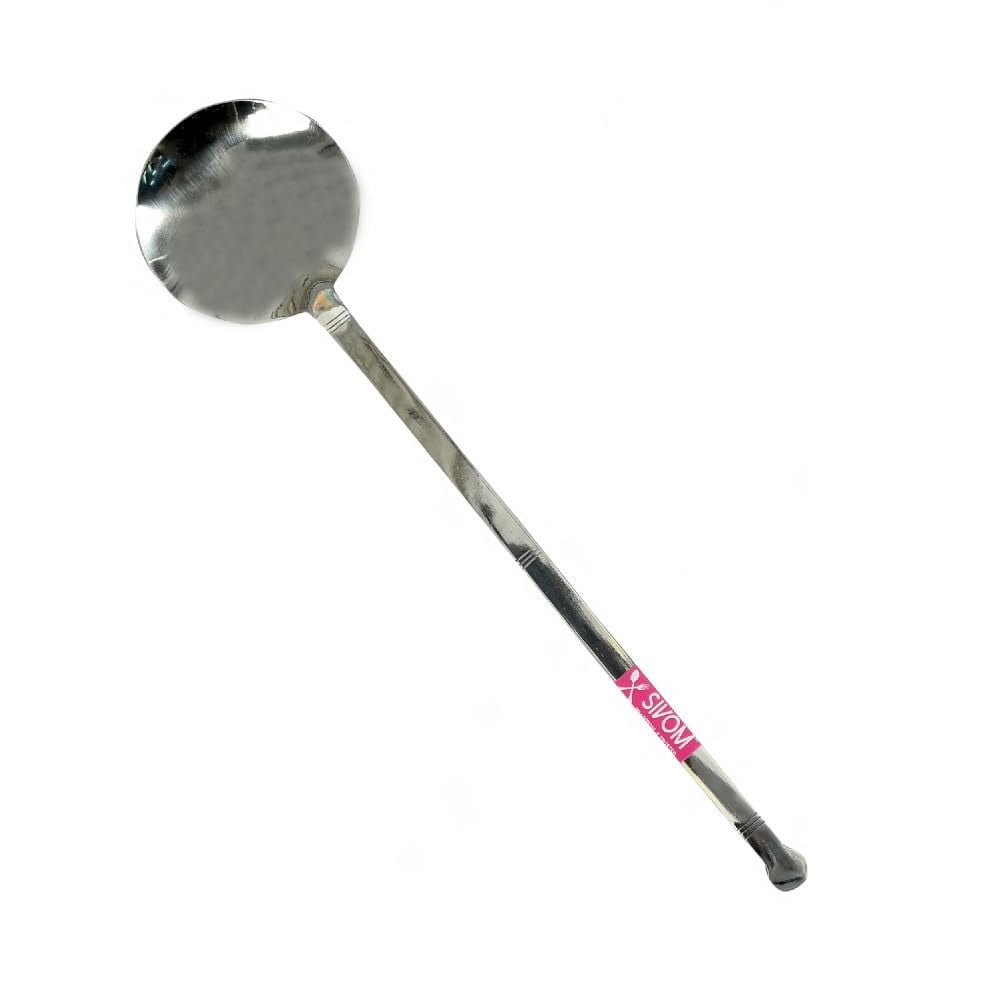 Sivom Handmade Heavy Gauge Stainless Steel Pongal Special Ladle Karandi ...