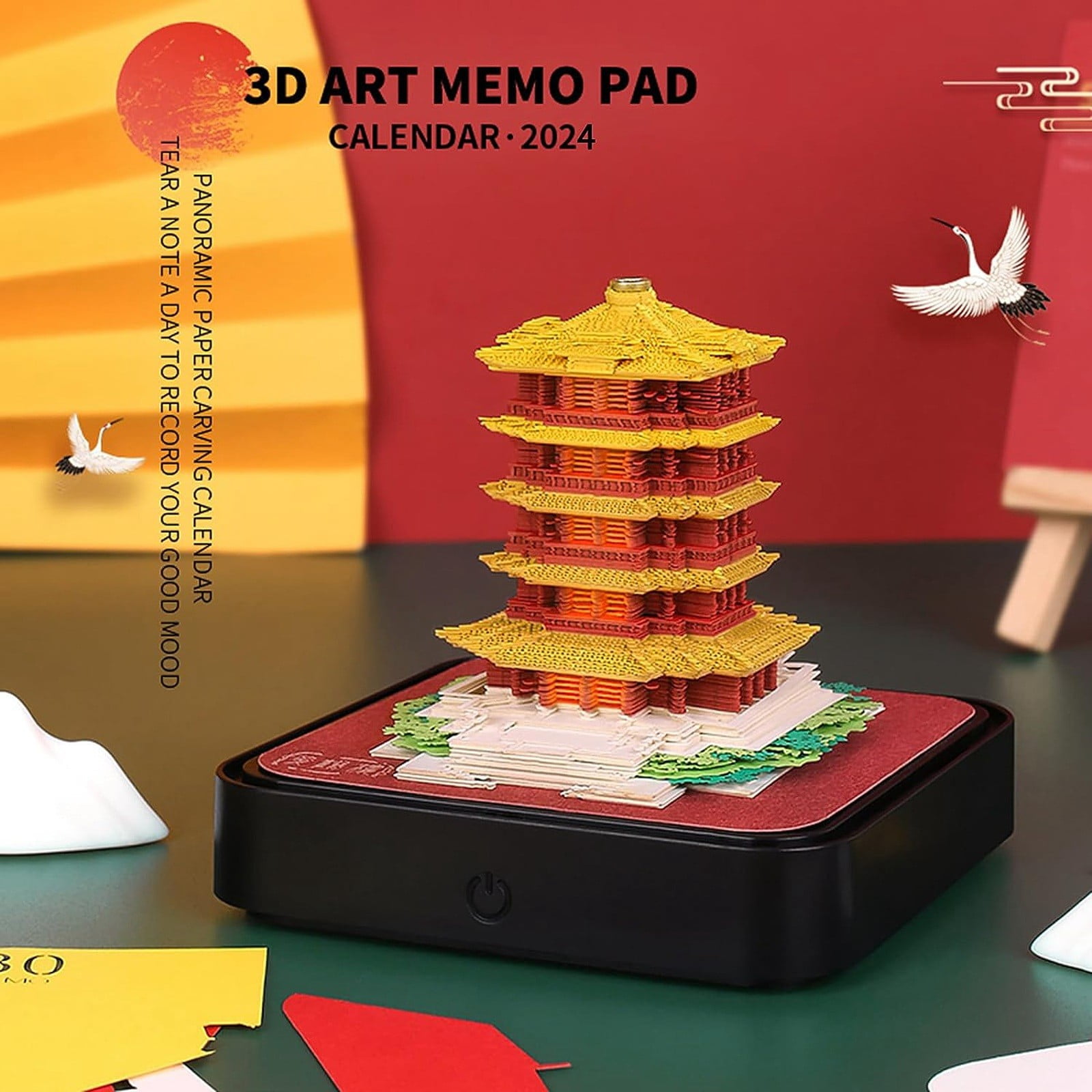 Siweme 3D Notepad New Year's Prayer Room 2024 Calendar Creative ...