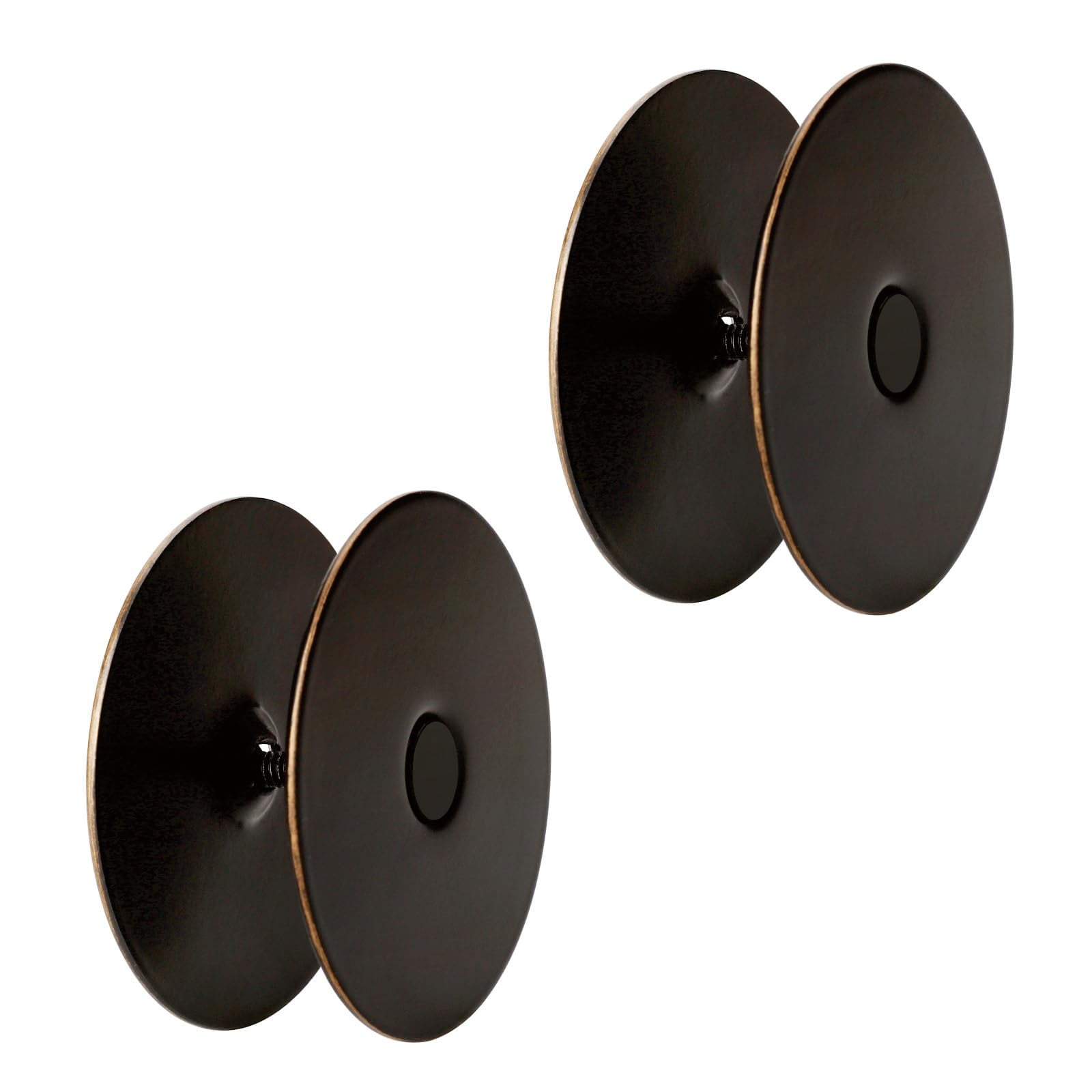 Siwil Door Hole Cover Plate, 2-5/8" Diameter Solid Steel, Hole Filler ...