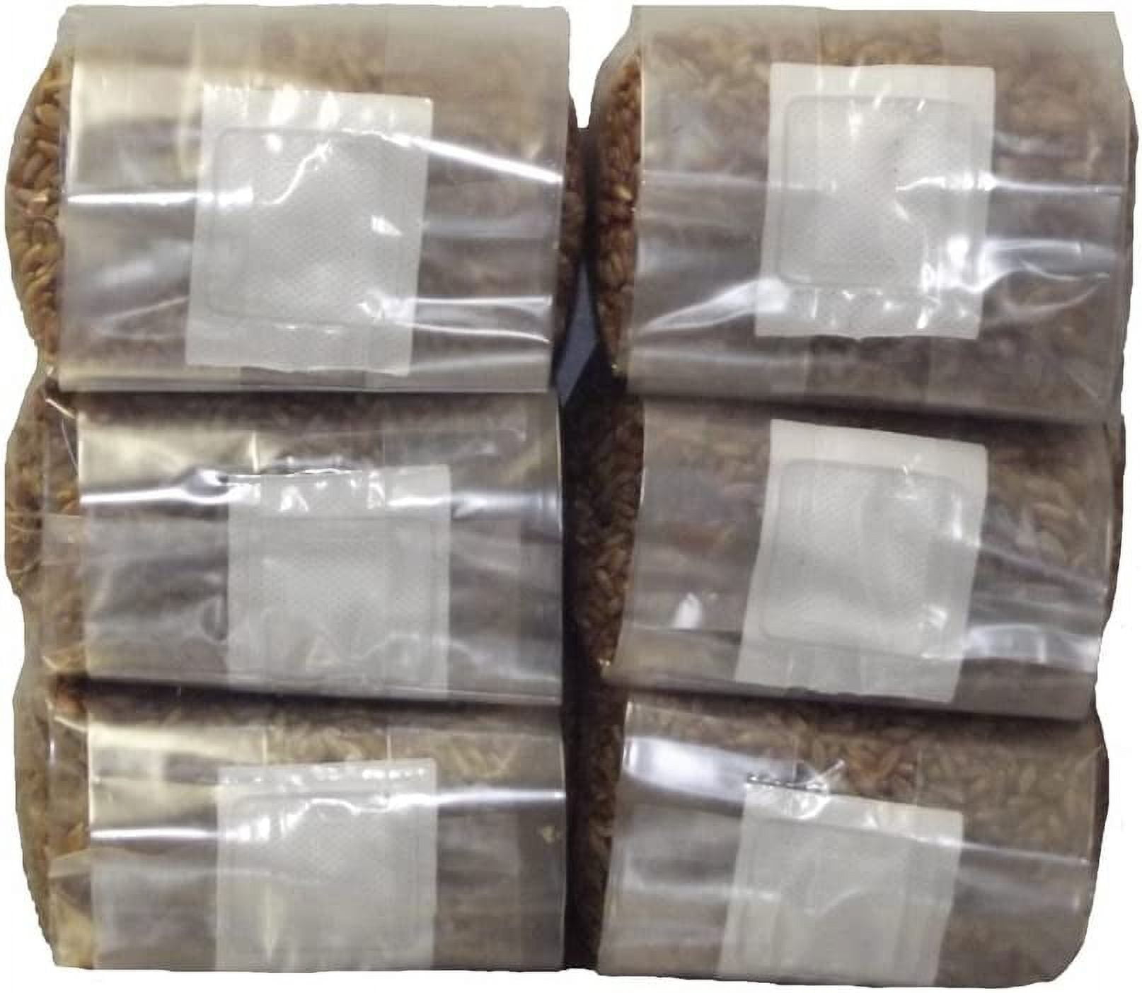 Six 1 Pound of Sterilized Rye Berries Substrate in Mushroom Grow ...