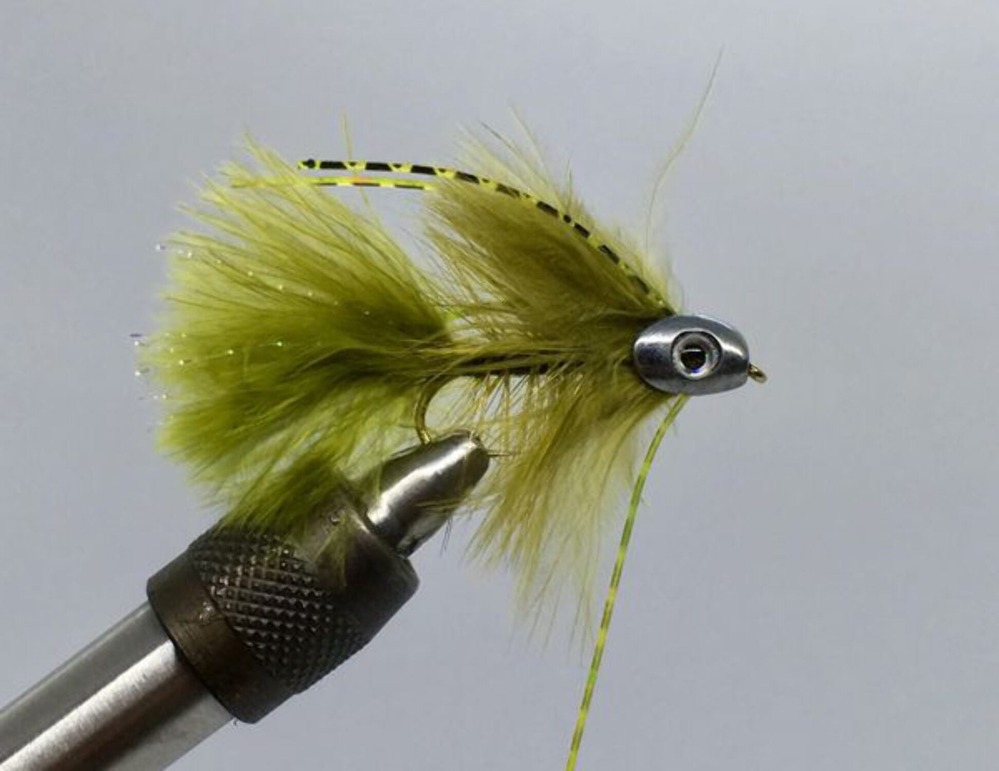 Six (6) - Fish Skull Bugger - Olive - Streamer - Walmart.com