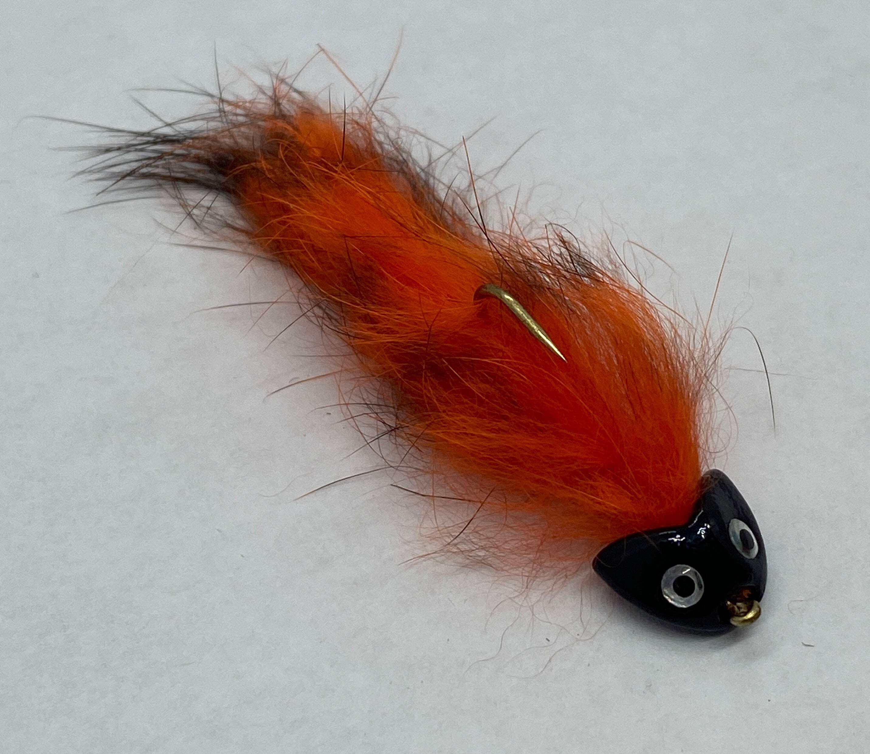 Six (6) - Sculpin Bunny - Crawfish Orange - Streamer - Walmart.com