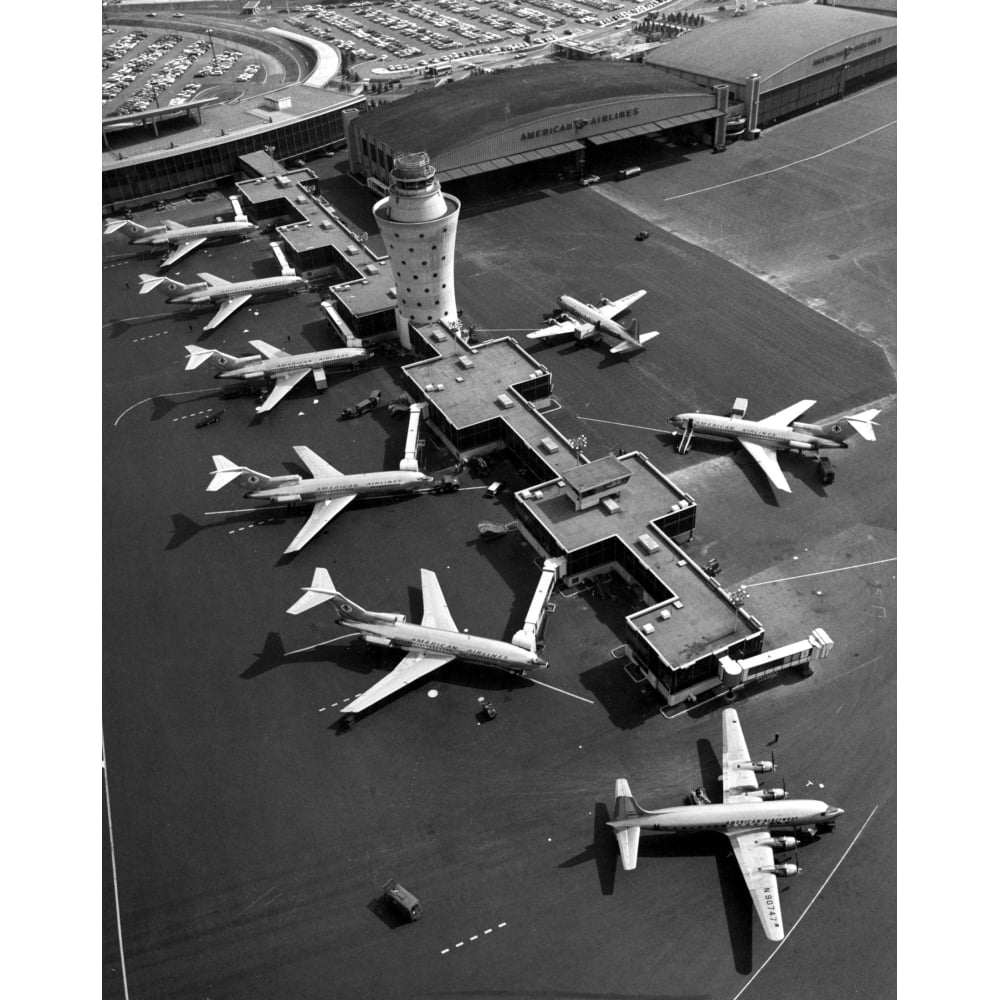 Six 727 American Airline Boeing Astrojets At Laguardia Airport History ...