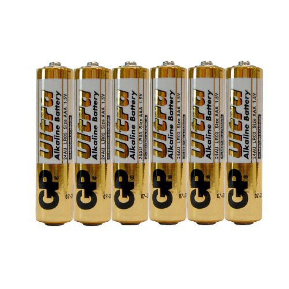 Six AAA Alkaline Batteries for Streamlight Argo, Trident, Septor ...