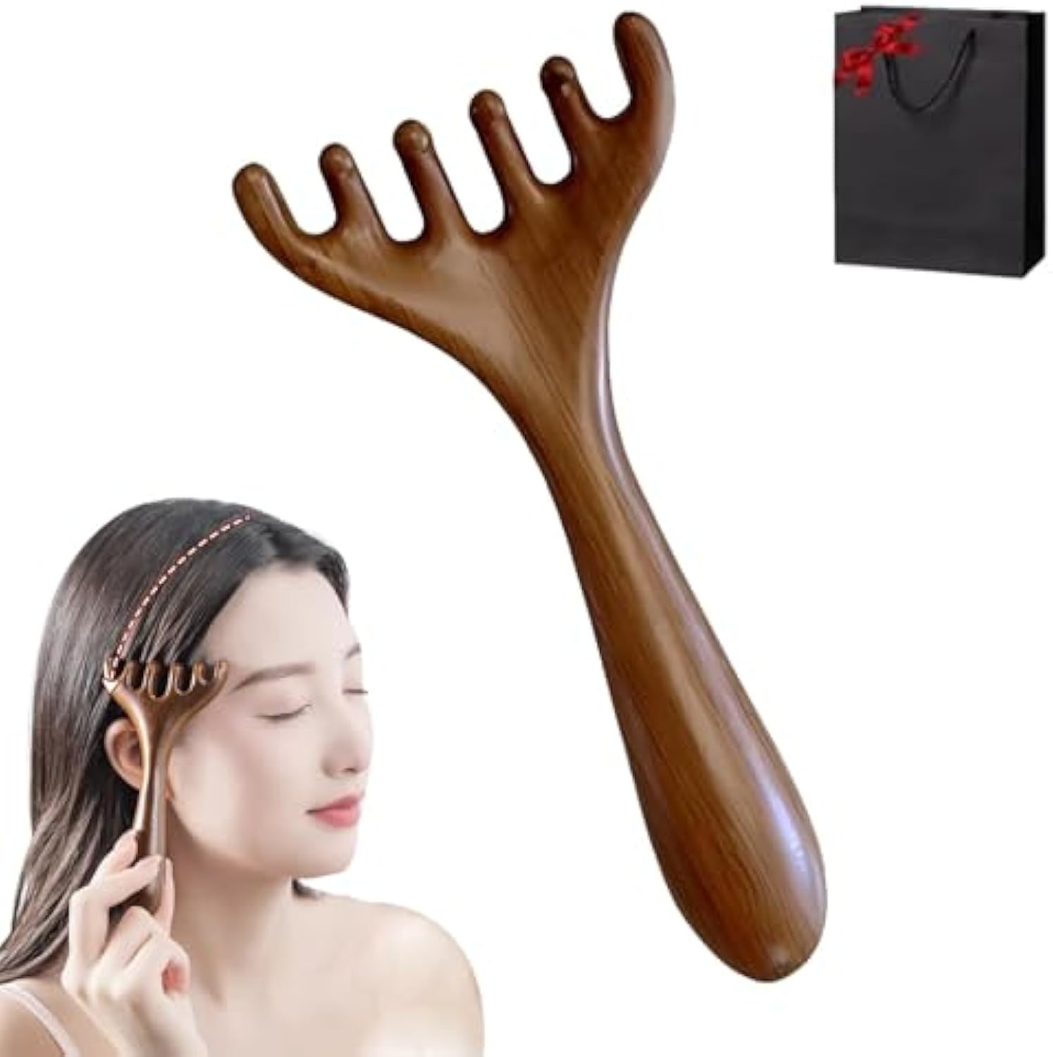 Six-Claw Meridian Massage Comb, Head And Neck Massage Comb, Five Touch ...