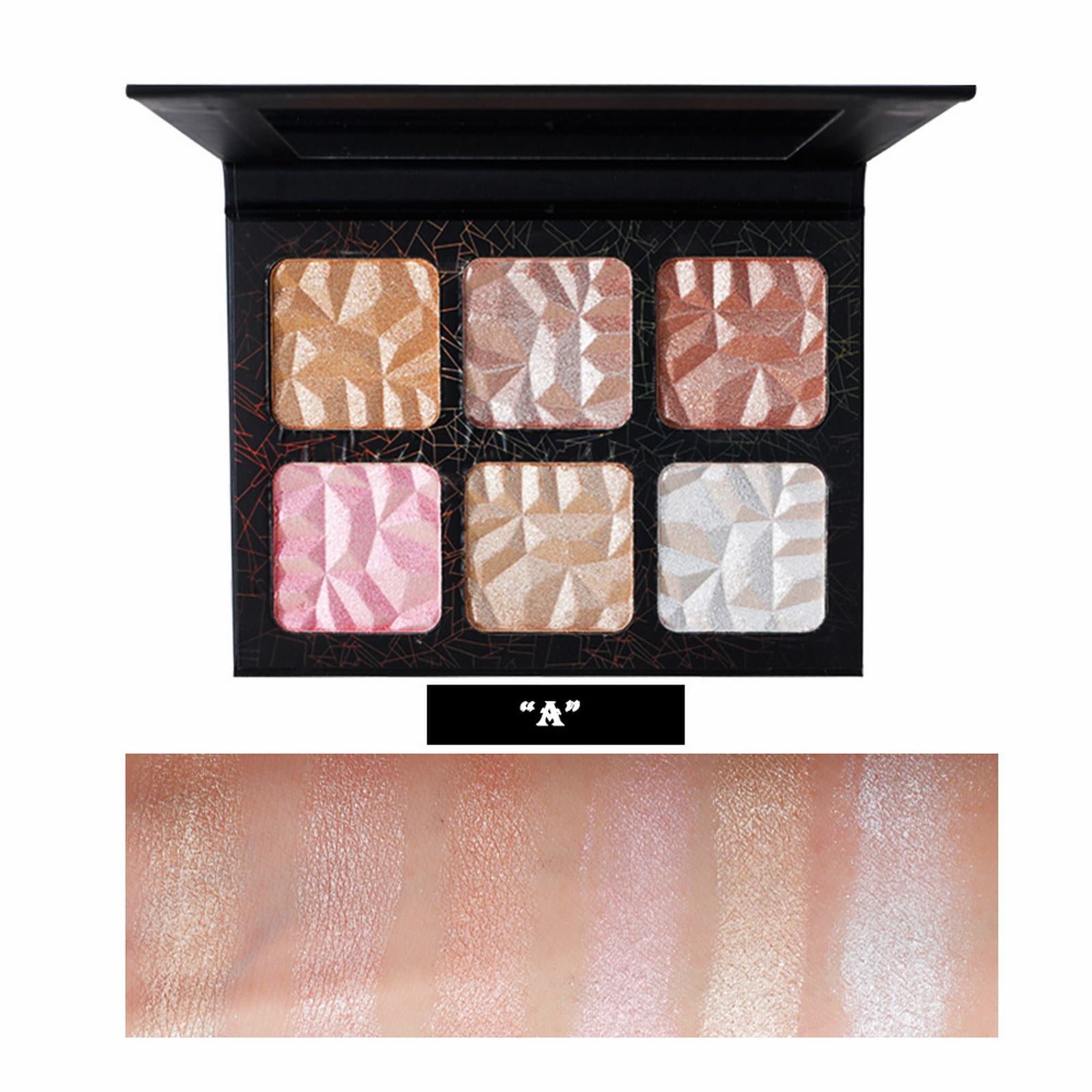 Six Color High Light Six Grid High Light Face Cake Brightening Long ...