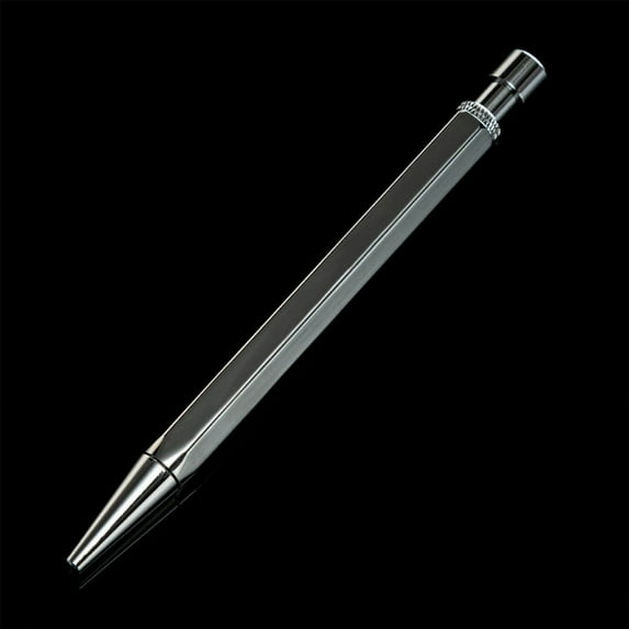 Six Edge Press Type EDC Writing Pen Signature Pen Rotating Threaded Pen ...
