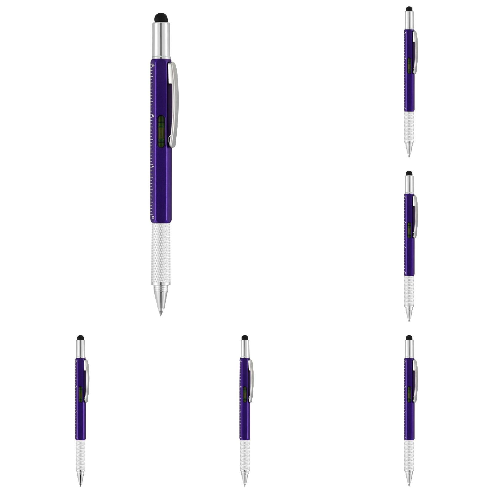 Six-In-One Multi-Functional Pen, Purple/ Stocking Stuffers For Men Dad ...
