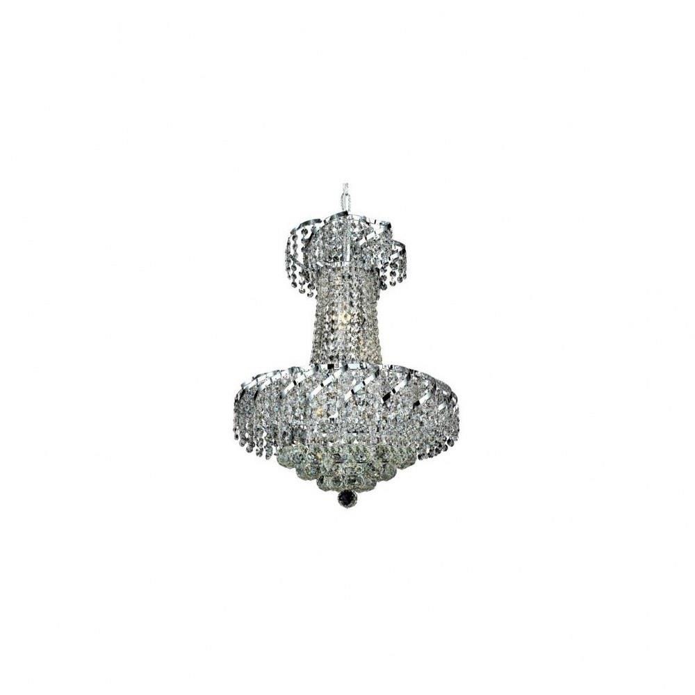 Monroe Integrated LED chip light Chrome Chandelier Clear Royal Cut ...
