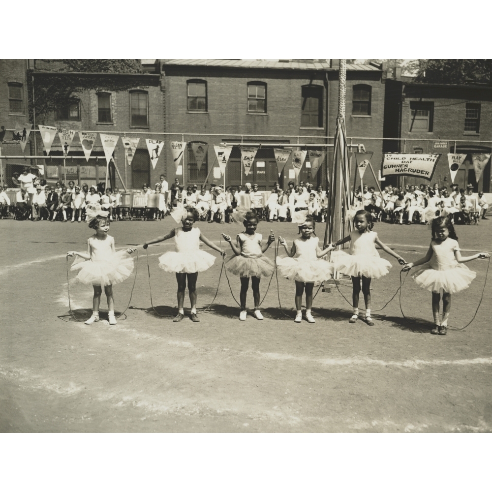 Six Little Girls Wearing Tutus During Child Health Day At The Sumner ...