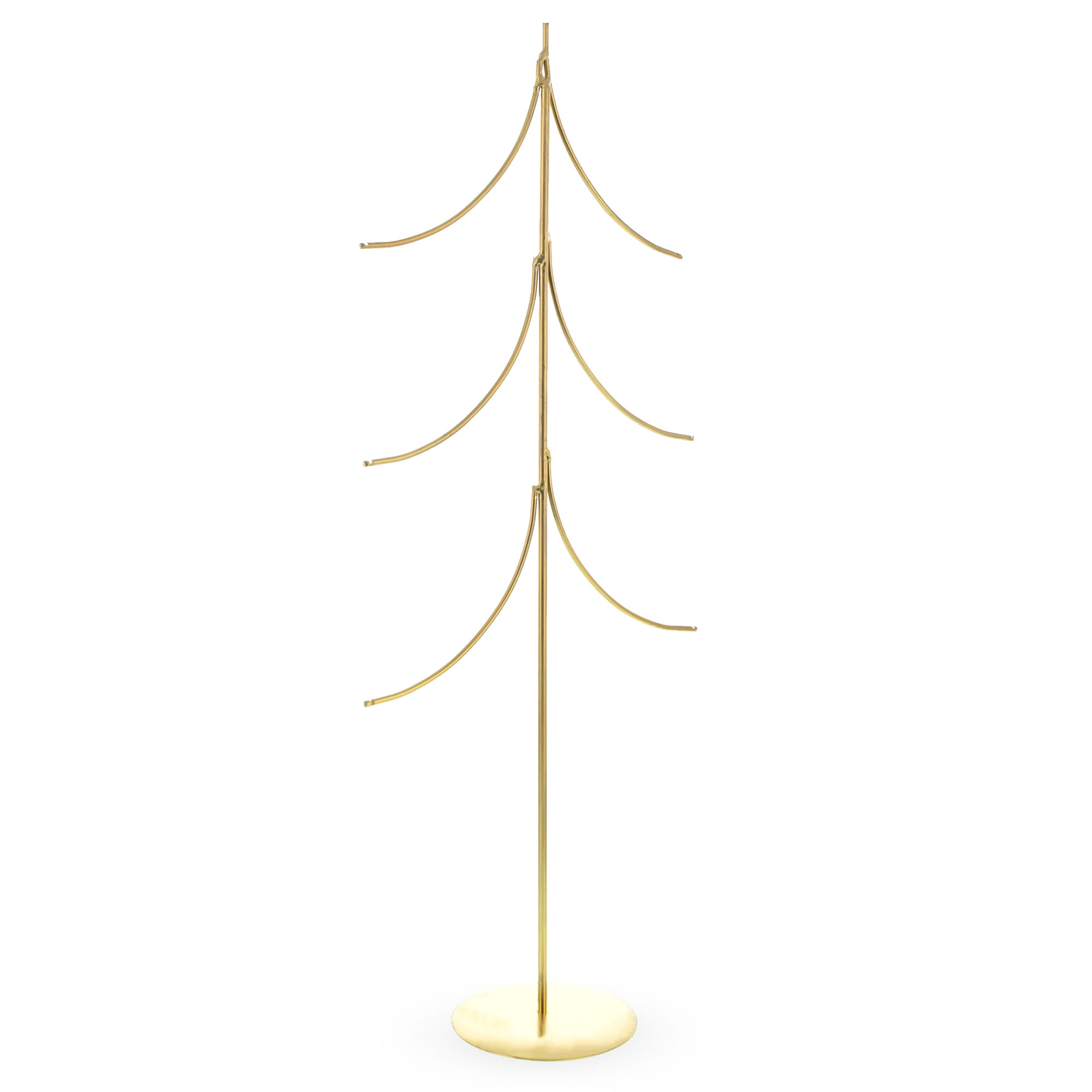 6-Arm Tiered Tree Gold Metal Ornament Display Stand 14 Inches (Poland ...