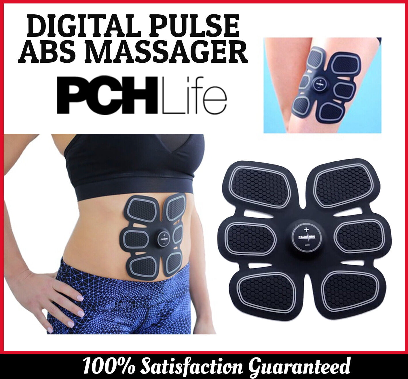 Six Pack Abs Muscles Training System Revolution pulse Massager ...