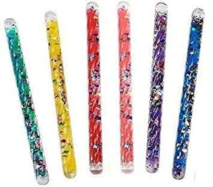 Six Pack ! Mini Spiral Glitter Wands - Walmart.com