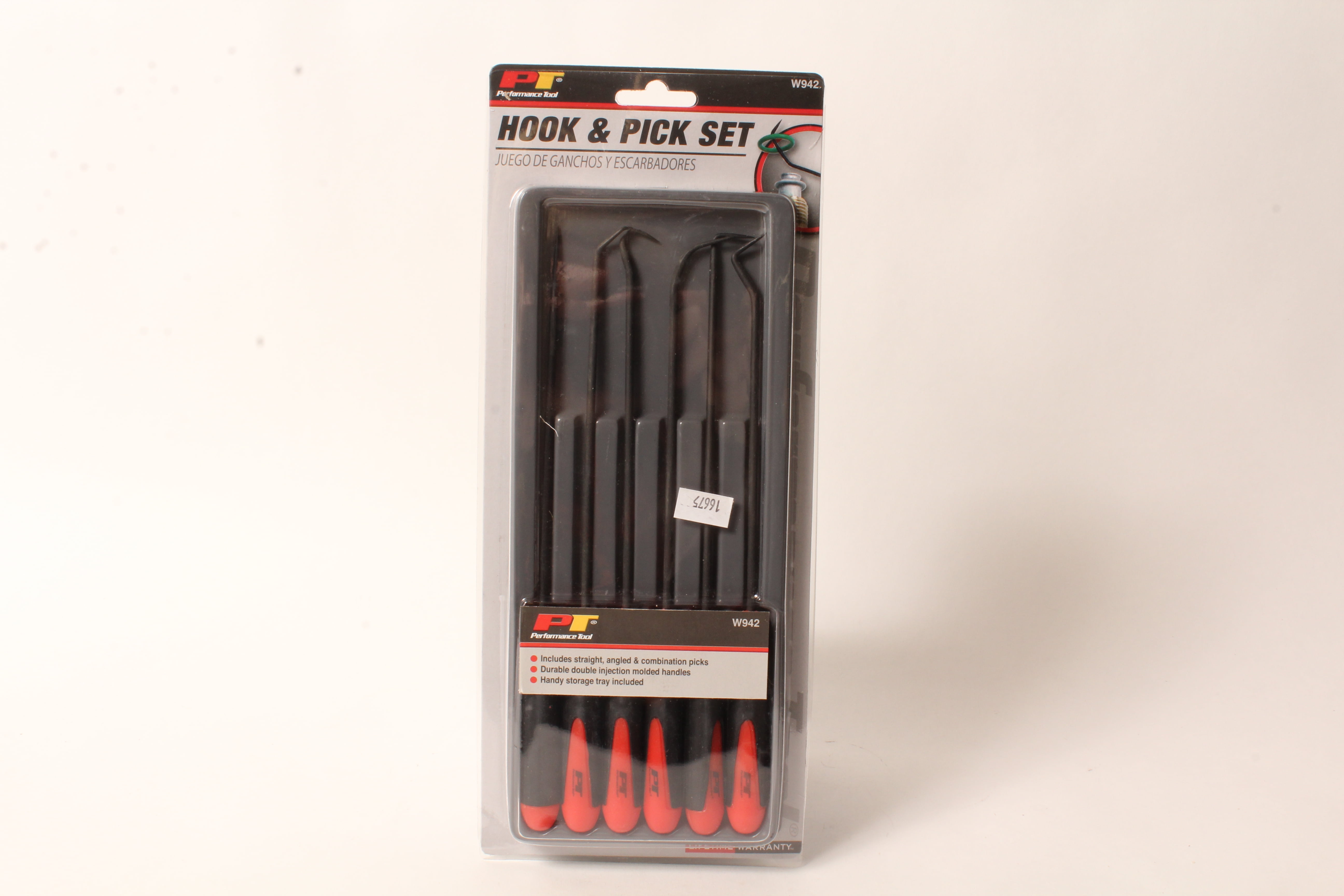 Six Piece Hook & Pick Set Injection Molded Handle Straight Angled ...