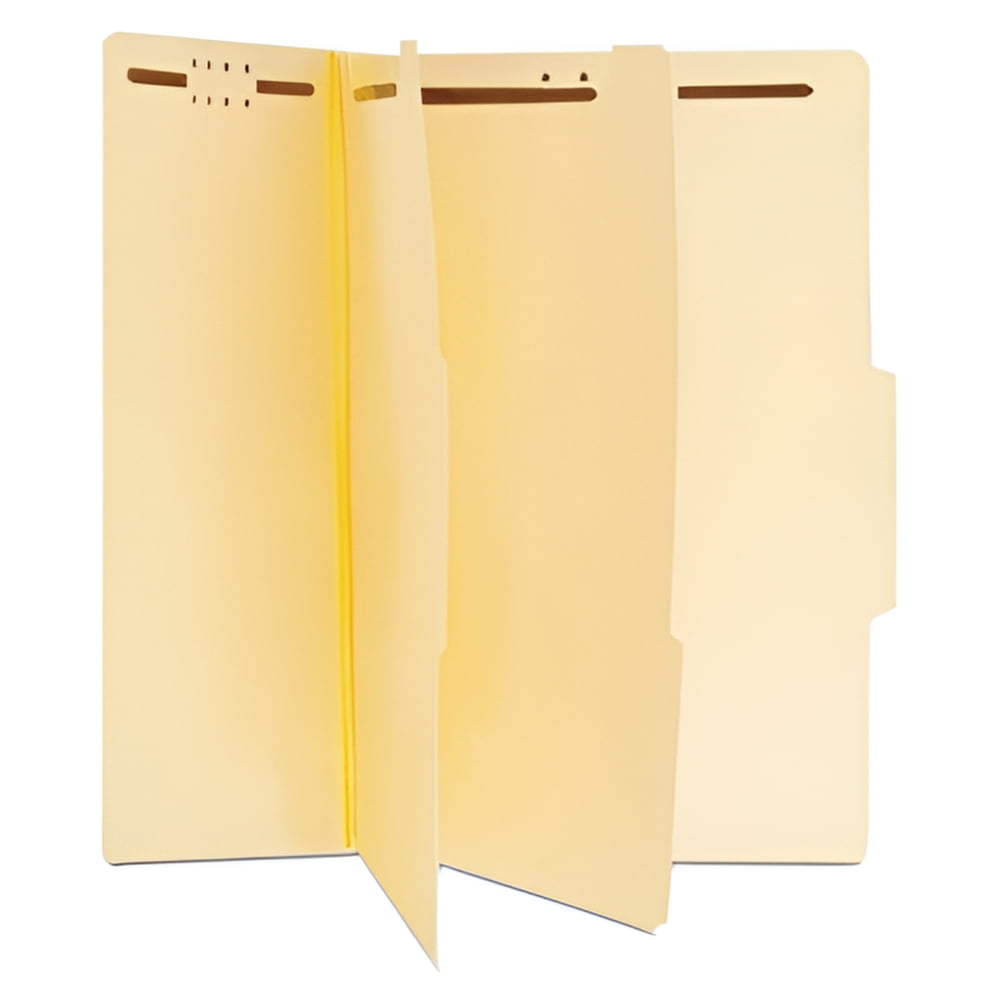 Walmart Manila File Folders, Reinforced 6-Section Classification, 2 Top ...