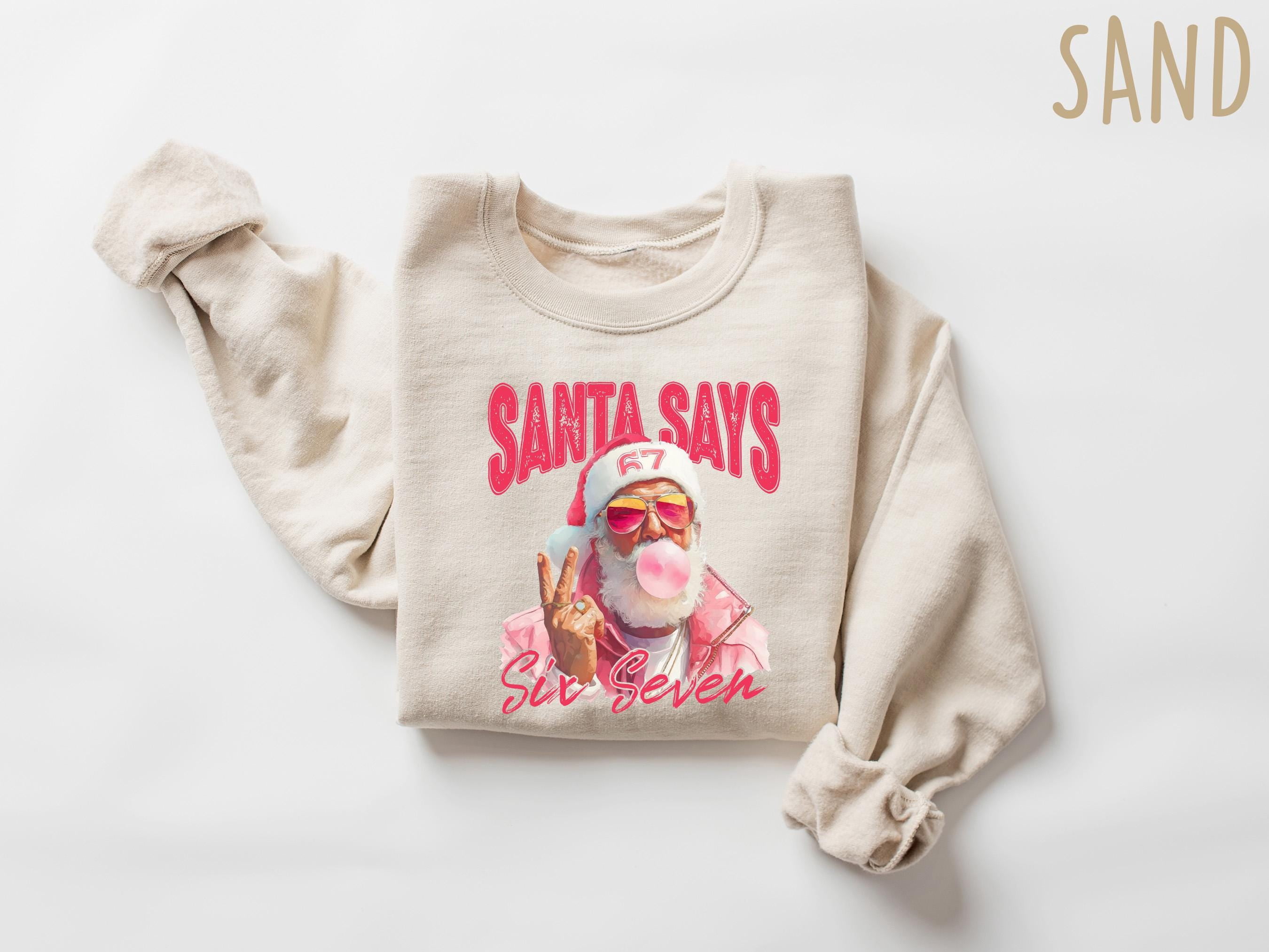 Six Seven 6 7 Meme Funny Santa Shirt, Viral Internet Meme Humor, Funny ...
