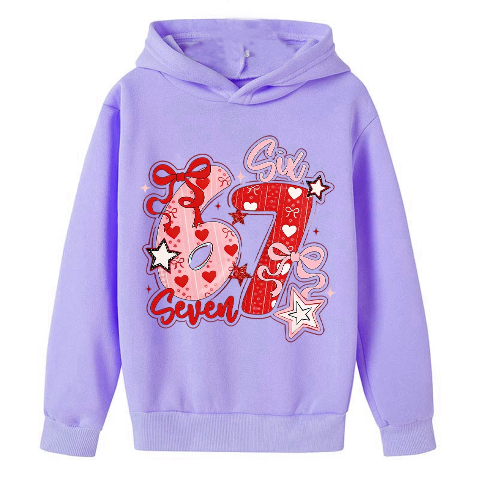 Six Seven 6 7 Meme Hoodies Kids 67 Ice Cream Drip Meme Hoodie Girls ...